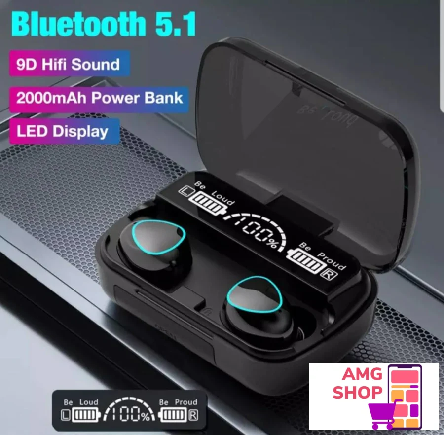 Bluetooth slusalice M10 - lcd dislpej - Bluetooth slusalice M10 - lcd dislpej