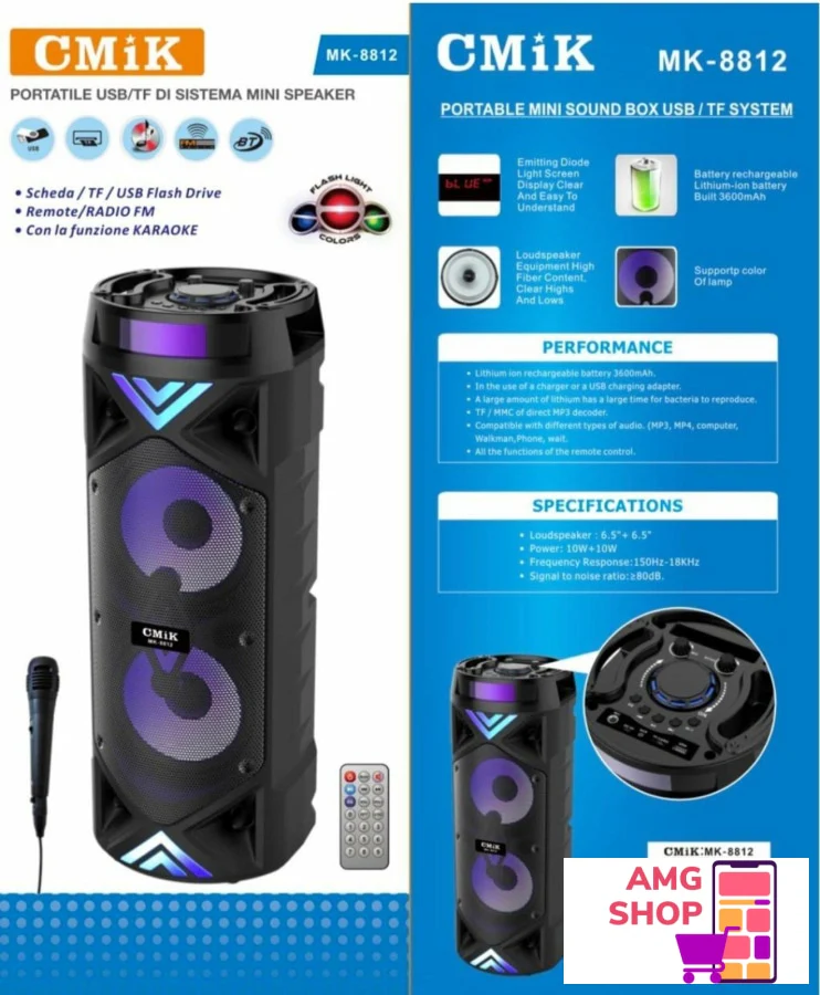 BLUETOOTH zvučnik CMiK 8812 - BLUETOOTH zvučnik CMiK 8812