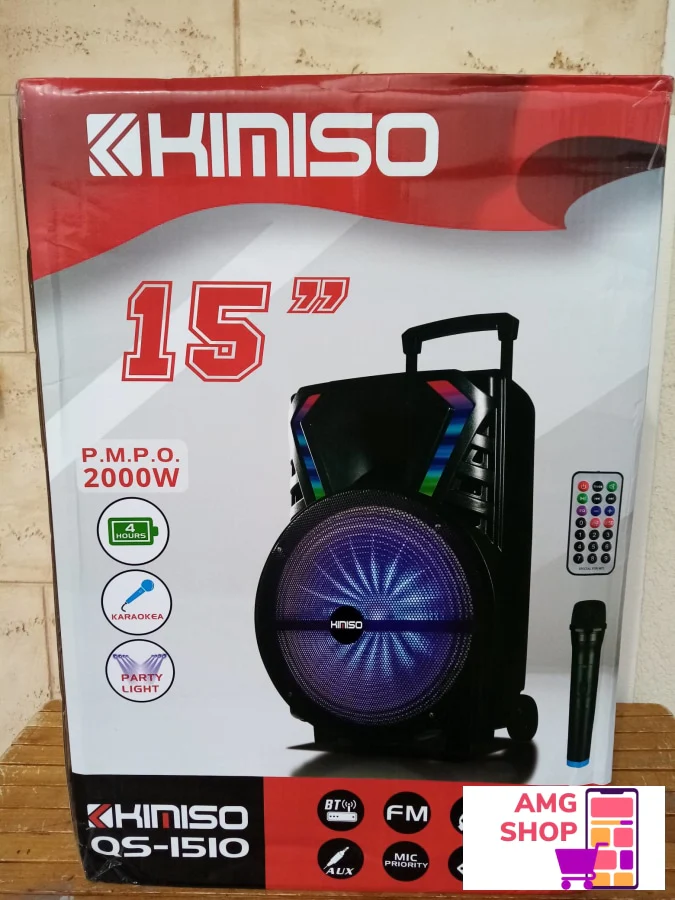 Bluetooth Zvučnik Karaoke + bežični mikrofon KIMISO-QS-1510 - Bluetooth Zvučnik Karaoke + bežični mikrofon KIMISO-QS-1510