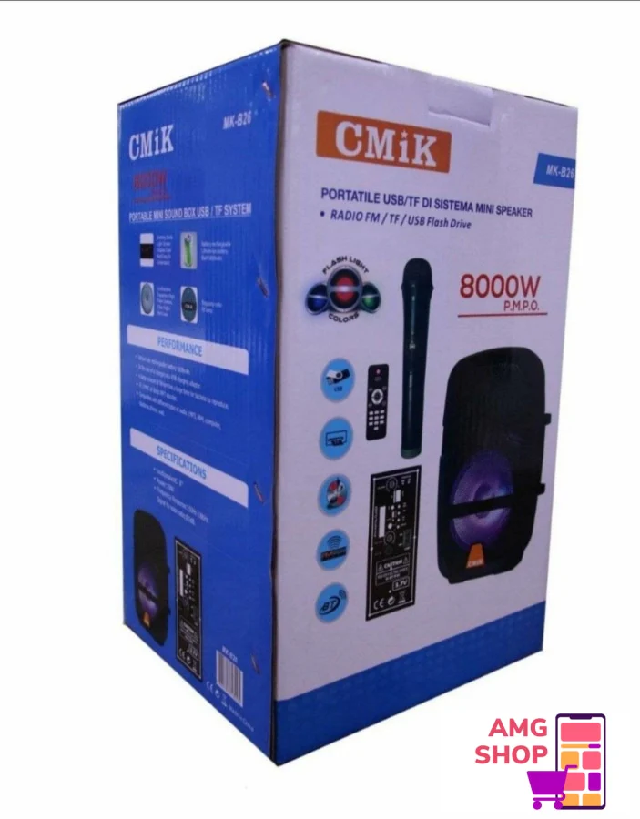 Bluetooth Zvučnik Karaoke + Mikrofon bežični MK-B26 - Bluetooth Zvučnik Karaoke + Mikrofon bežični MK-B26