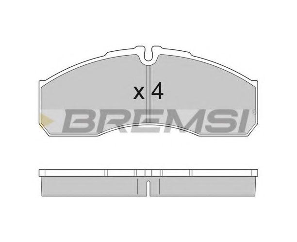 Pločice kočione prednje Bremsi BP2952 - GDB1610 - FVR1977