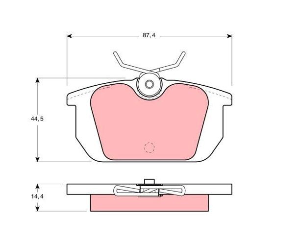 Pločice kočione zadnje Wolf WP8257 - GDB466 - 2200640