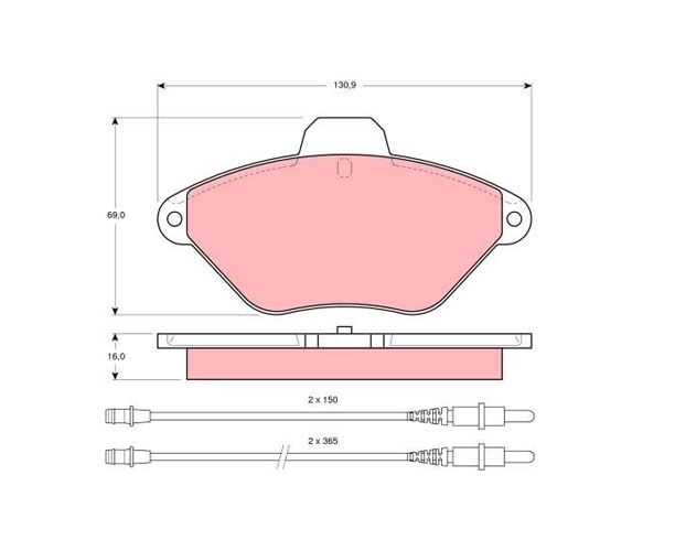 Pločice kočione Steinberg 0.1102 - GDB1102 - FDB875 - FSL875