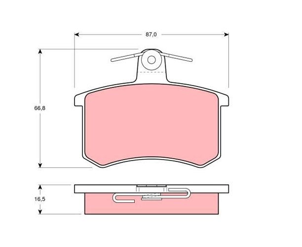 Pločice kočione zadnje Steinberg 0.814 - GDB814 - FDB222 - FSL222