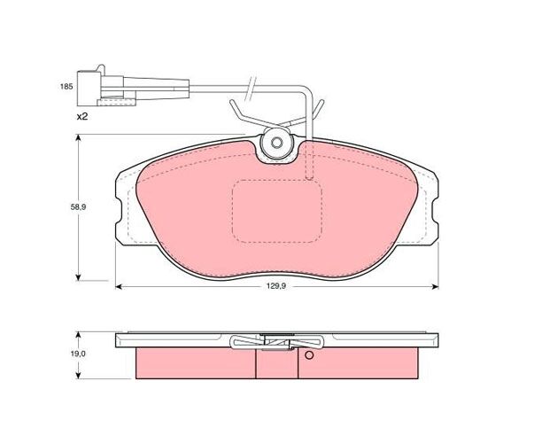 Pločice kočione prednje Steinberg 0.1058 - GDB1058 - FDB565 - FDB650 - FDB994