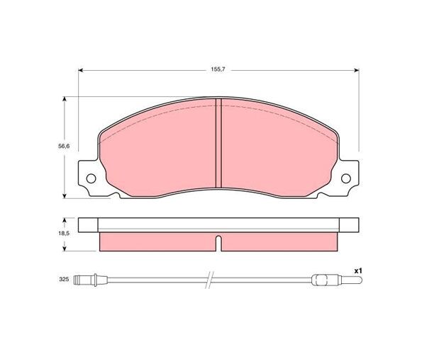 Pločice kočione Steinberg 0.1407 - GDB1407 - 598086 - 0986TB2554