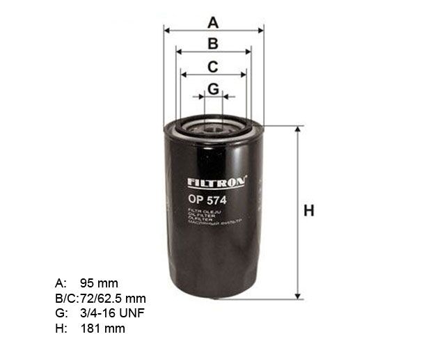 Filter ulja Filtron OP574 - COF100137S