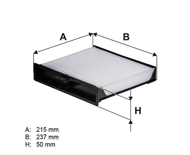 Filter klime ZAFFO 482 - K1167 - CCF0061 - NC2142