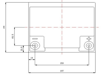 NPP NPG12V-38Ah, GEL BATTERY, C20=38AH, T14,197*165*174*174, 11KG, Light grey