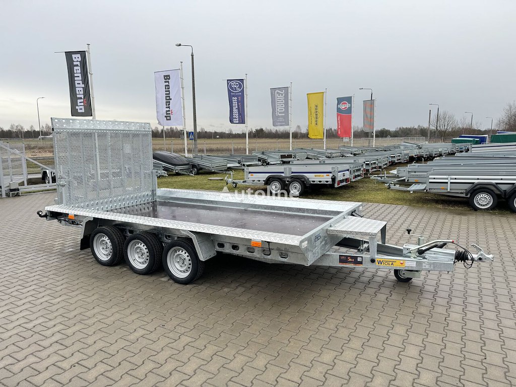 Nova Wiola B3540 MAX 3 axle trailer 3.5 T GVW machine transporter excavator prikolica za građevinske strojeve