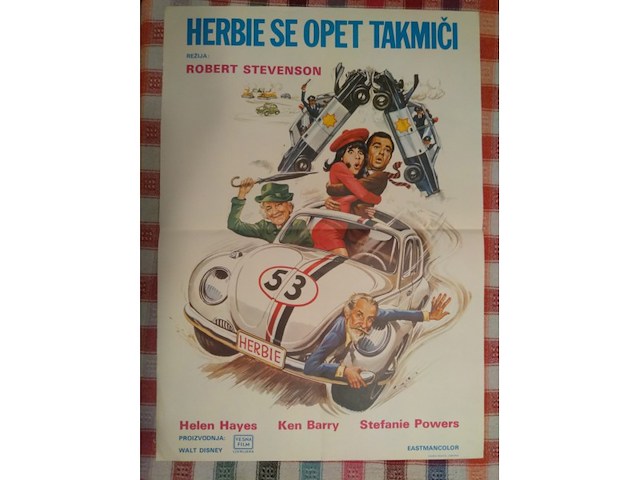 plakat HERBIE SE OPET TAKMIČI (Walt Disney)