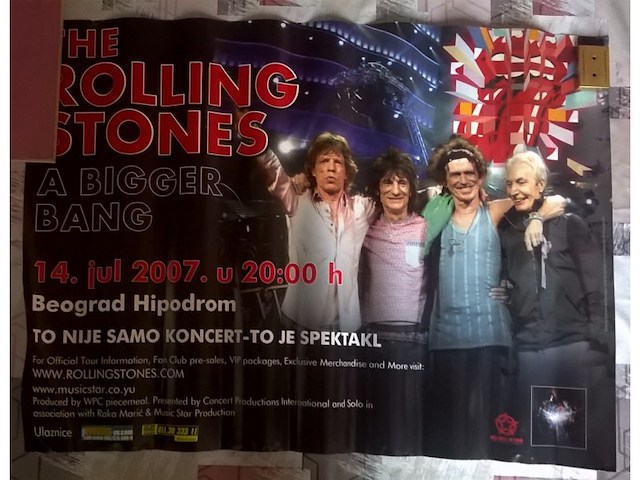 ROLLING STONES PLAKAT 2007