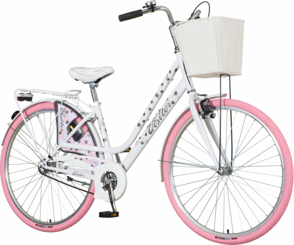 VISITOR Ženski bicikl FAS2830F 28''/17'' Dotty belo-roze
