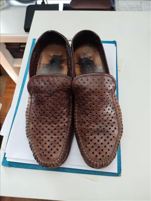 litalijanske kozne cipele,braon boje, 8, broj 41.