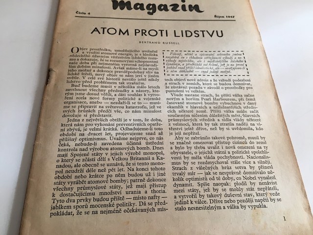 Atom protiv čovečanstva  Bertrand Rasel  1947.