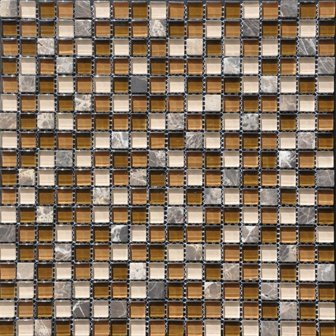 Pločice Stakleni Mozaik- granit mozaik 0111/Brown