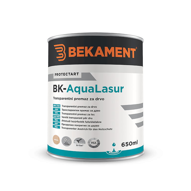 BK-Aqua Lasur Transparentni premaz za drvo Bor