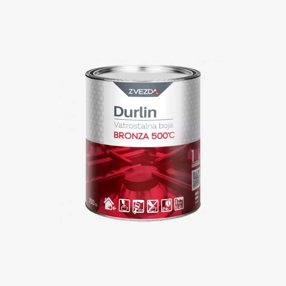 DURLIN Vatrostalna boja Bronza 500°C srebrna 0,20l