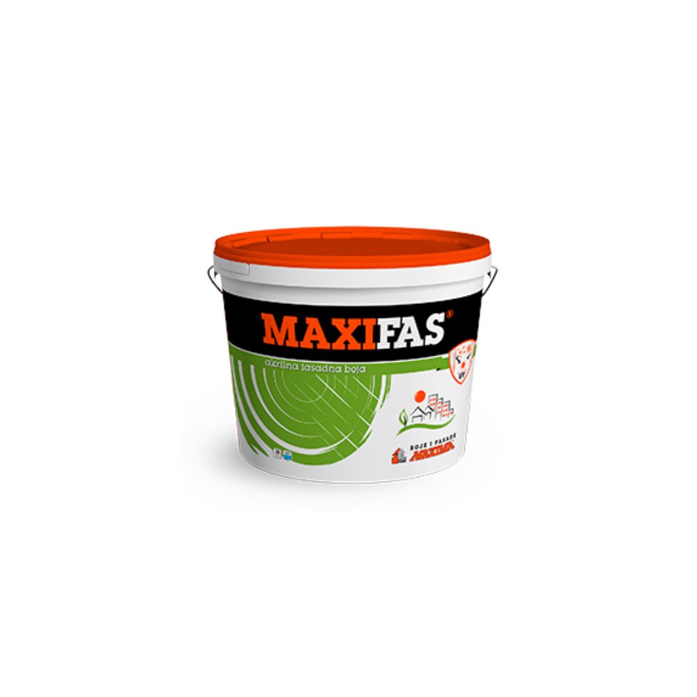 MaxiFAS Bela 5L – akrilna fasadna boja