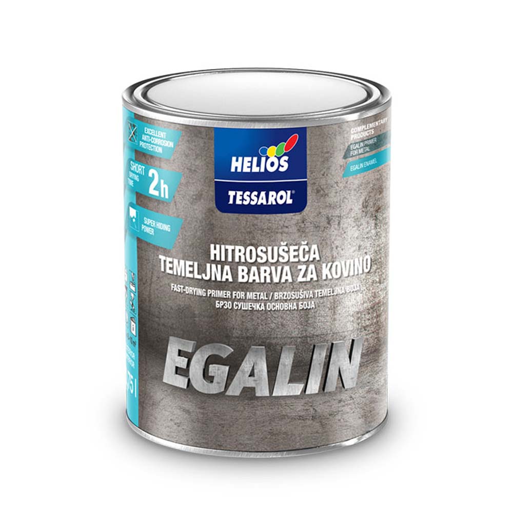 TESSAROL egalin brzosušiva osnovna boja za metal – siva 2,5l