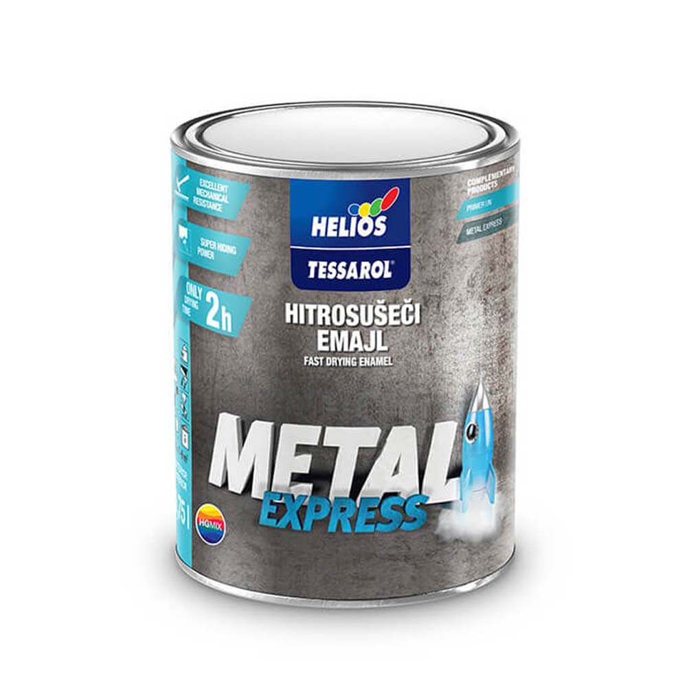TESSAROL metal express – Crni 0,75l RAL 9005