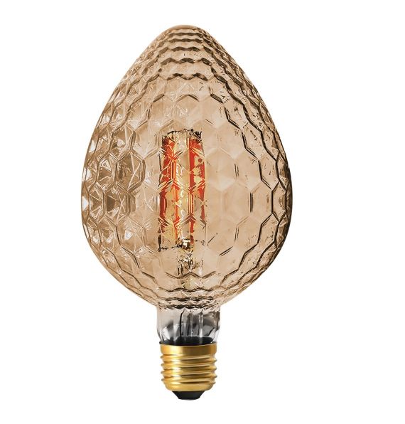 Filament led E27 4W 2000K ananas smoky