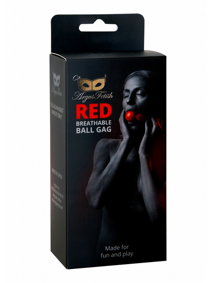 Red breathable ball gag