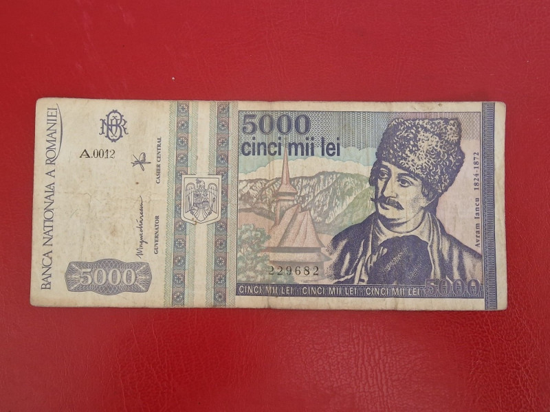 Rumunija 5000 Leja 1993 Ređa Serija A.0012