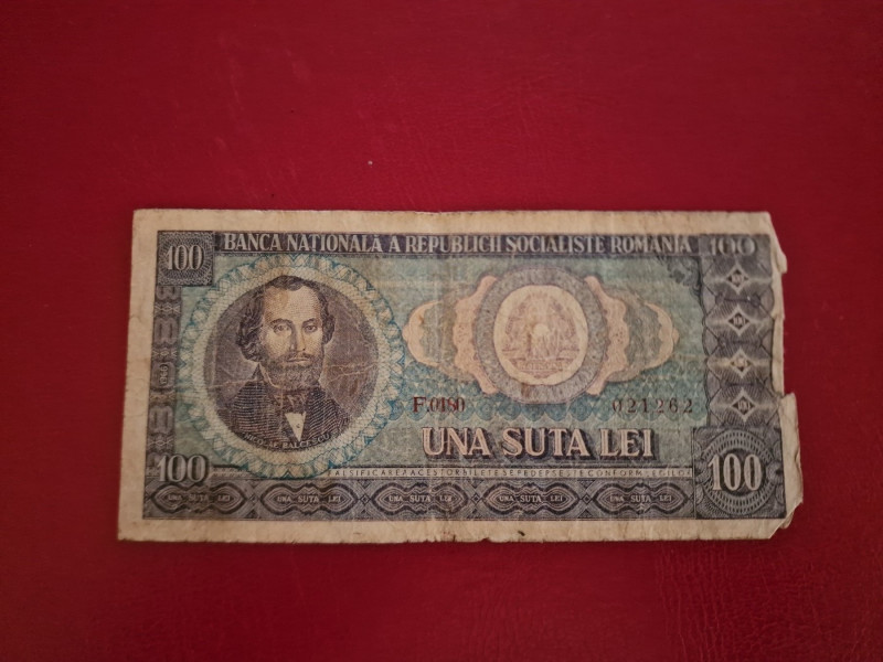 Rumunija 100 Leja 1966