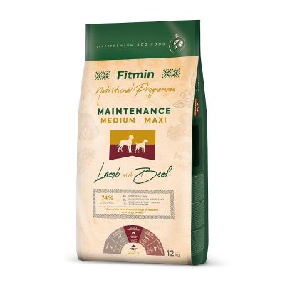 Fitmin Dog Nutritional Programme Maintenance Medium / Maxi Jagnjetina sa Govedinom 12kg