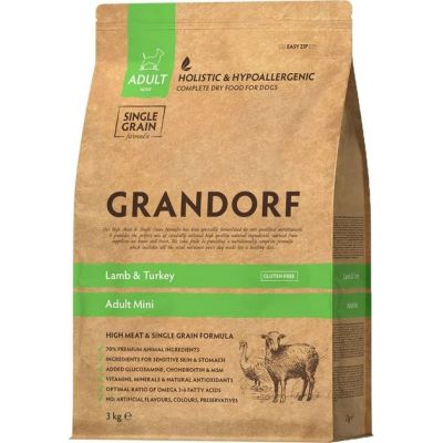 Grandorf Dog Adult Mini Jagnjetina & Ćuretina 3kg