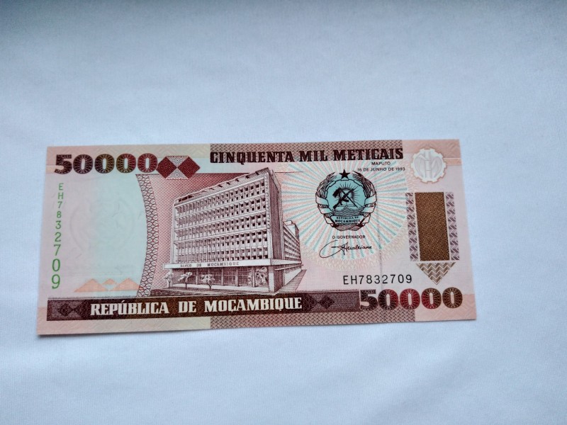 Mozambik 50.000 meticais,1993 god.UNC