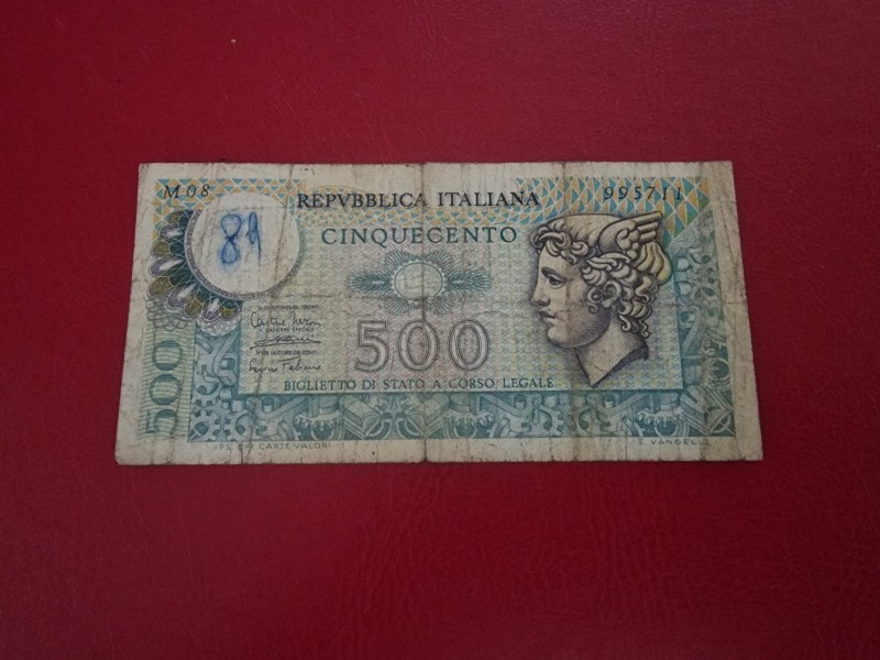 Italija 500 Lira 1974