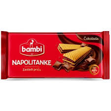 *Napolitanke čokolada 185gr. - Bambi