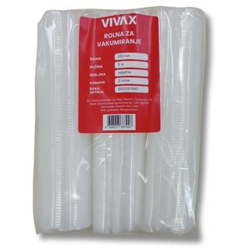 VIVAX HOME rolna za vakumiranje 200mm x 5m / 3 rolne