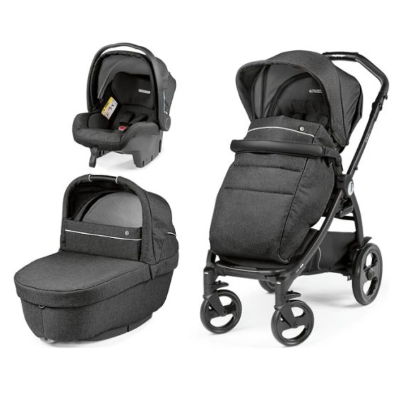 Peg Perego kolica za bebe 3u1 Book Smart Titanium, 0m+