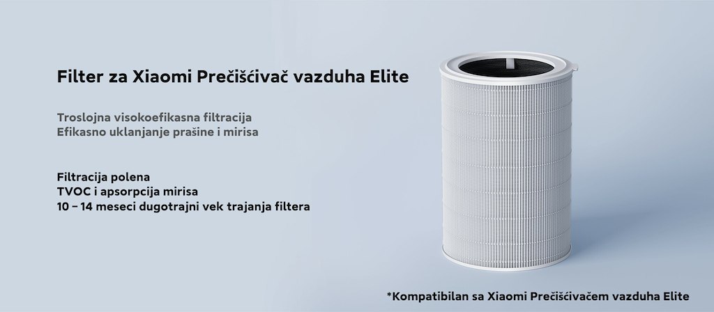 Filter za Xiaomi Prečišćivač vazduha Elite