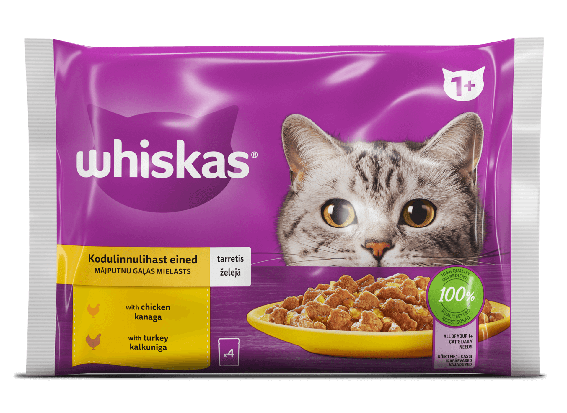 Whiskas Cat u Želeu Izbor Živine 4x85g