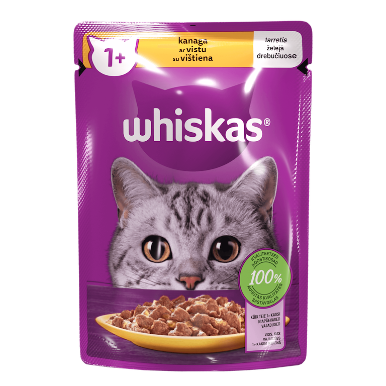 Whiskas Cat U Želeu Piletina 85g
