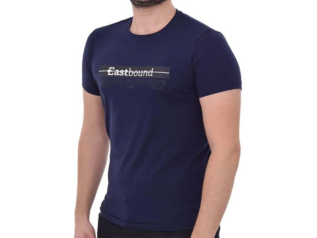 Eastbound Majica Mns Track And Field T-Shirt Ebm686-Nvy