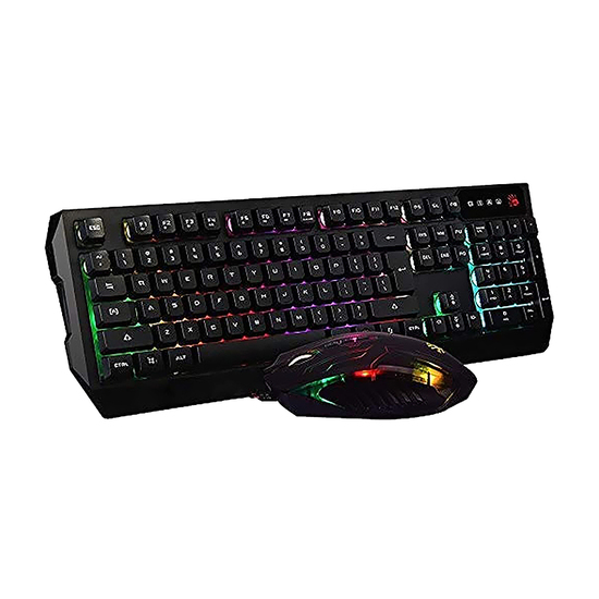 Set Tastatura + Miš A4Tech Q1300 Bloody Neon Illuminated Gaming, USB