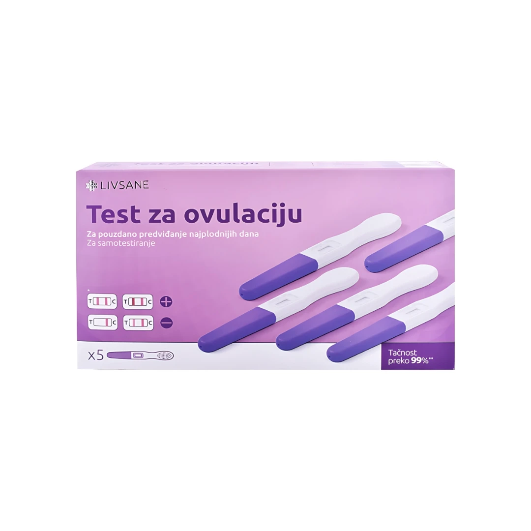 LIVSANE Test Ovulacije 5 Testova za Ovulaciju