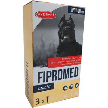 Fipromed za pse 40-60kg, dostupno u veterinarskoj apoteci, cena za jednu ampulu