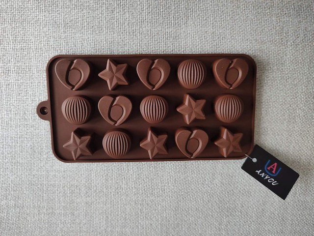 Čokoladni kalup za kolače u obliku čoko bombona