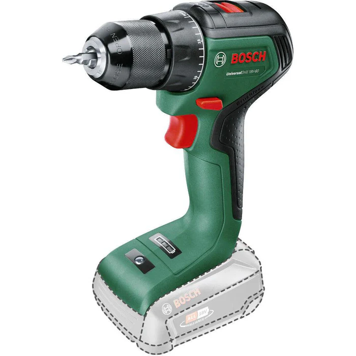 Akumulatorska bušilica - odvrtač Bosch UniversalDrill 18V-60 Solo; bez baterije i punjača (06039D7000)