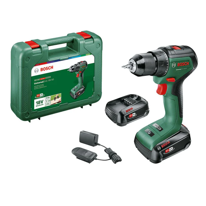 Akumulatorska bušilica - odvrtač Bosch UniversalDrill 18V-60; 2x2,0 Ah (06039D7002)