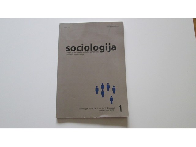 SOCIOLOGIJA- Časopis za sociologiju, socijalnu psiholog