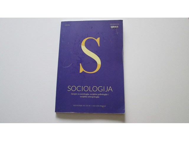 SOCIOLOGIJA- Časopis za sociologiju i socijalnu psih.
