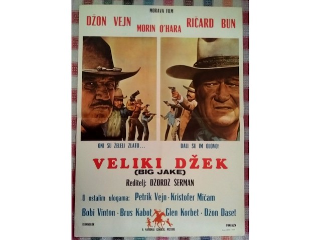 plakat VELIKI DŽEK (John Wayne)