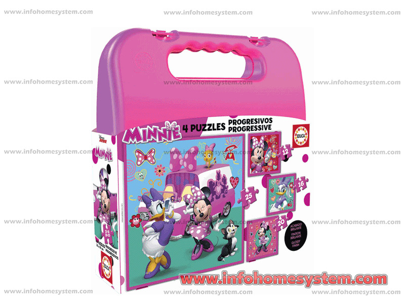 PUZLE KOFER 1/4 MINNIE EDUCA
